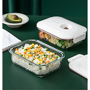 PrepSealer Everyday keep food fresh, Meal Prep, Marinade, Borosilicate Glass Vauum Container - 1Pack