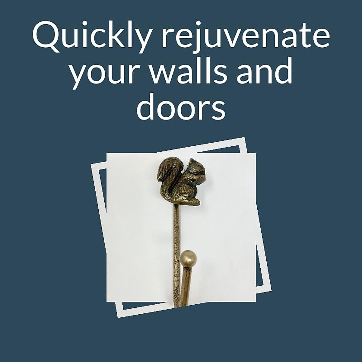 Knobs By Blossom Vintage Antique Brass Iron Wall Hooks Tie Backs Bronze Handmade Metal Animal Hook (16. Squirrel), TFVSAH