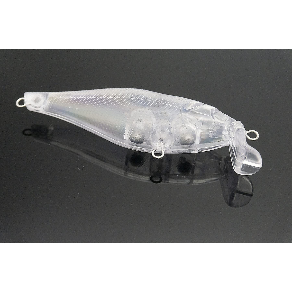 10pcs Unpainted Fishing Lure Blank crankbait topwater Hard Clear ABS Lure 100MM 11.77G 8004 Free Eyes