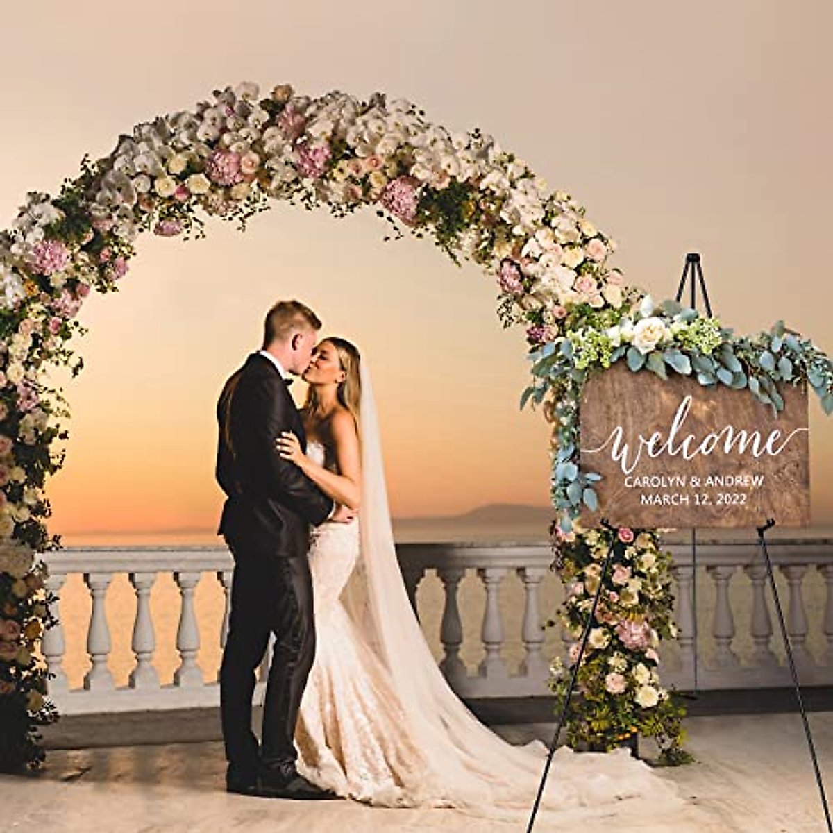 Easel Stand for Display,RRFTOK 63'' Instant Easel, Foldable Portable Ground Easel for Wedding Banner and Poster Display Stand, Tabletop Easel Display Metal Tripod with Portable Bag.
