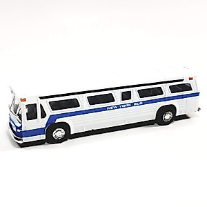 Showcast Classic New York City Central Station White Passenger Bus 6 Diecast Commercial Vehicle, Small