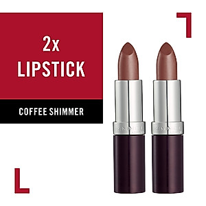 Rimmel Lasting Finish Extreme Lipstick, Coffee Shimmer,0.14 Ounce (Pack of 2)