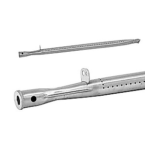 Kalomo Grill Heat Plates Shields Gas Grill Burners BBQ Grill Replacement Parts for Chargriller 3001 5050, 5650, 5252, 3008, 3030, 4000, King Griller 3008, 5252, Burner Pipe Tube with Hanger Brackets