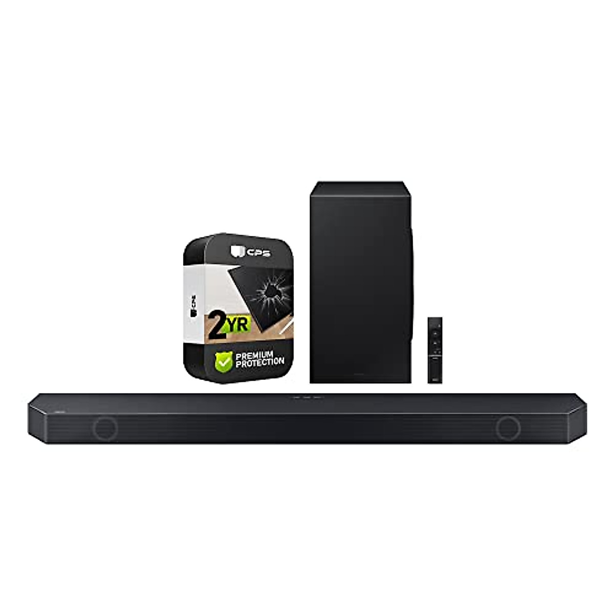 SAMSUNG HW-Q900C/ZA Q-Series 7.1.2 ch. Wireless Dolby Atmos Soundbar with Q-Symphony 2023 (Renewed) Bundle with 2 YR CPS Enhanced Protection Pack
