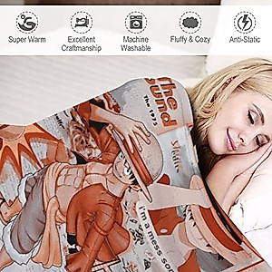 Japanese Anime Cartoon Blanket Cozy Blankets Ultra Soft Throw Blanket for Couch Bedding Living Room Gifts 50"x40"