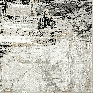 LUXE WEAVERS Distressed Abstract Gray 8x10 Area Rug, Non-Shedding Carpet
