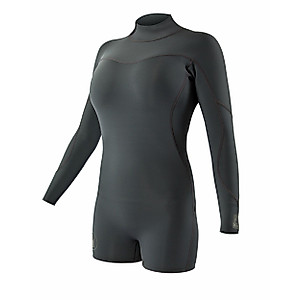 Body Glove Wetsuit Co Women's Smoothie Long Sleeve Springsuit, Gun, 11/12