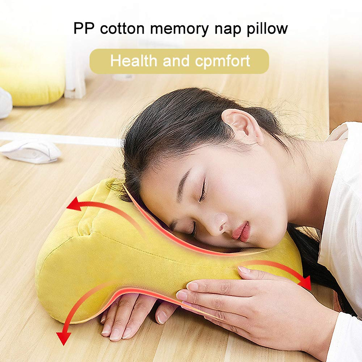 BARMI Portable Travel Noon Nap Neck Pillow Office Home Desk Soft Cushion with Hole,Perfect Best for Child Birthday Gift Kids Early Learning Purple