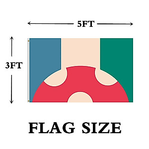 ANCONINE Kinoko Kingdom Flag Dream SMP Flag 3x5FT, Flags with 2 Brass Grommets,SturdyDouble Stitched and Premium Polyester.