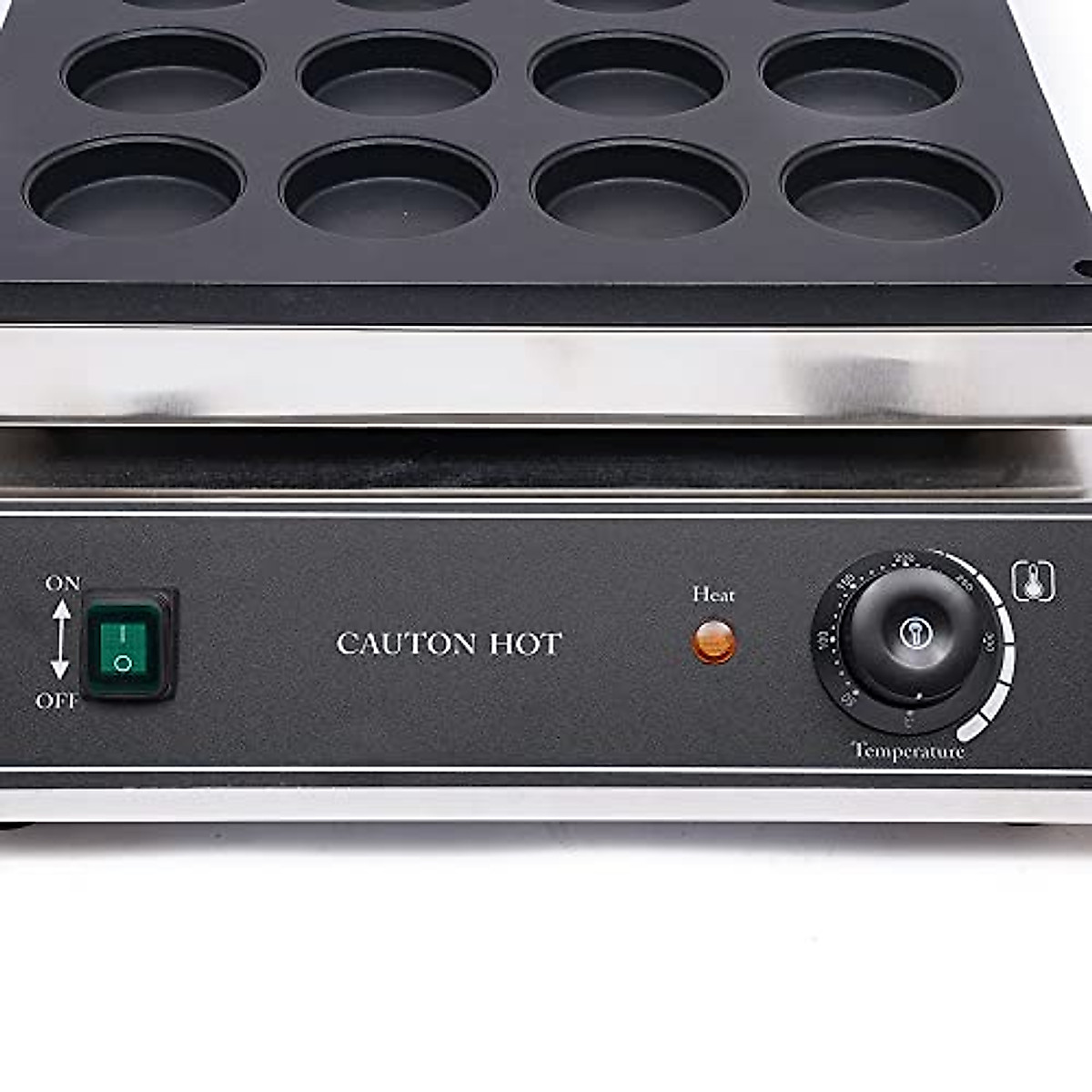 DYRABREST Commercial Electric Red Bean Cake Baker, Nonstick Waffle Maker Machine, 110V Stainless Steel Waffle Iron Maker, with Temperature and Time Control for Restaurant, Cafe Tea Shop, Snack Bar