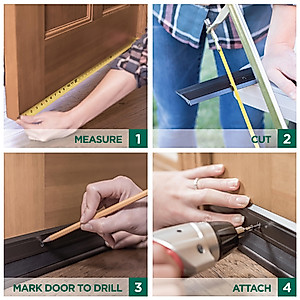 M-D Building Products, Aluminum 5389 Heavy Duty Door Sweep EXV, 36 Inches, 36"