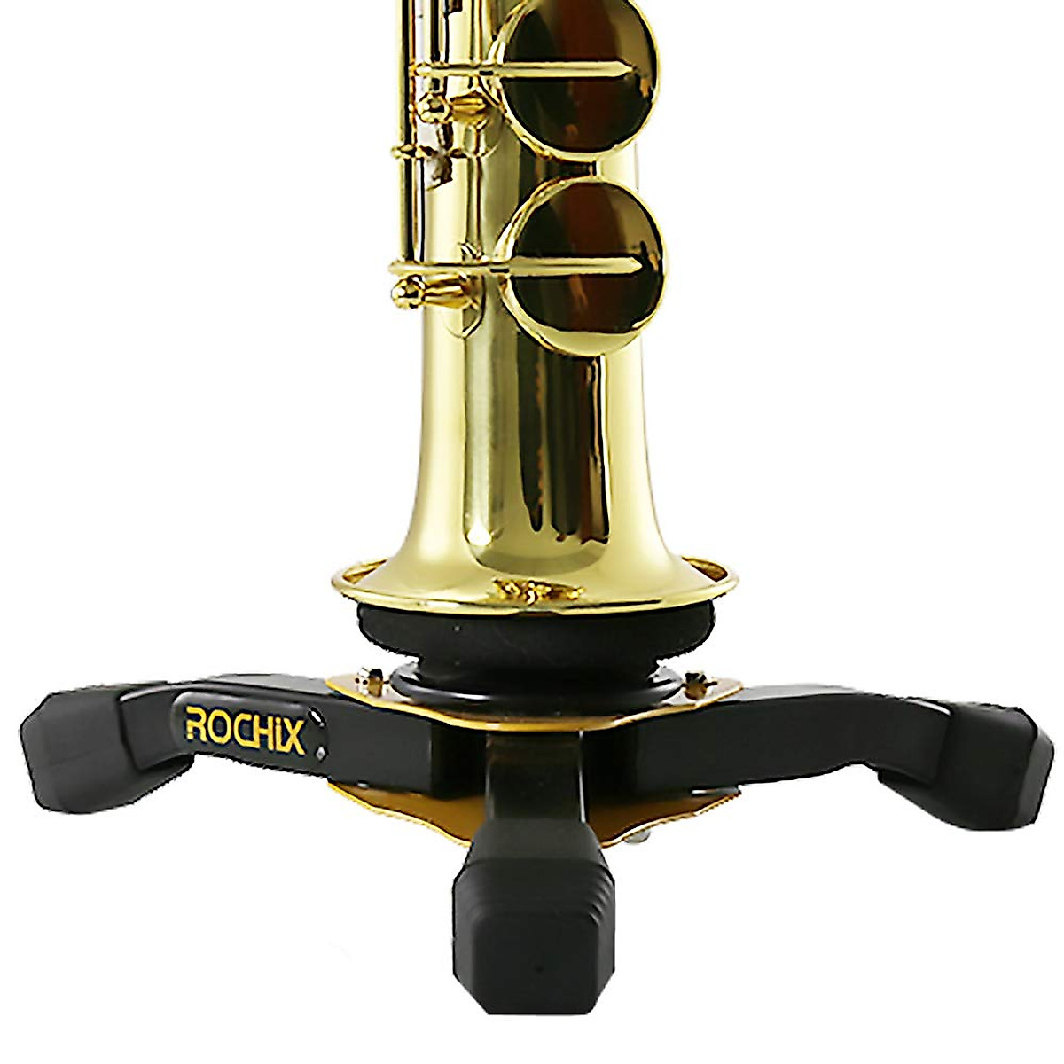 ROCHIX 1890 Foldable Portable Soprano Saxophone Sax Stand,Tripod Holder Stand