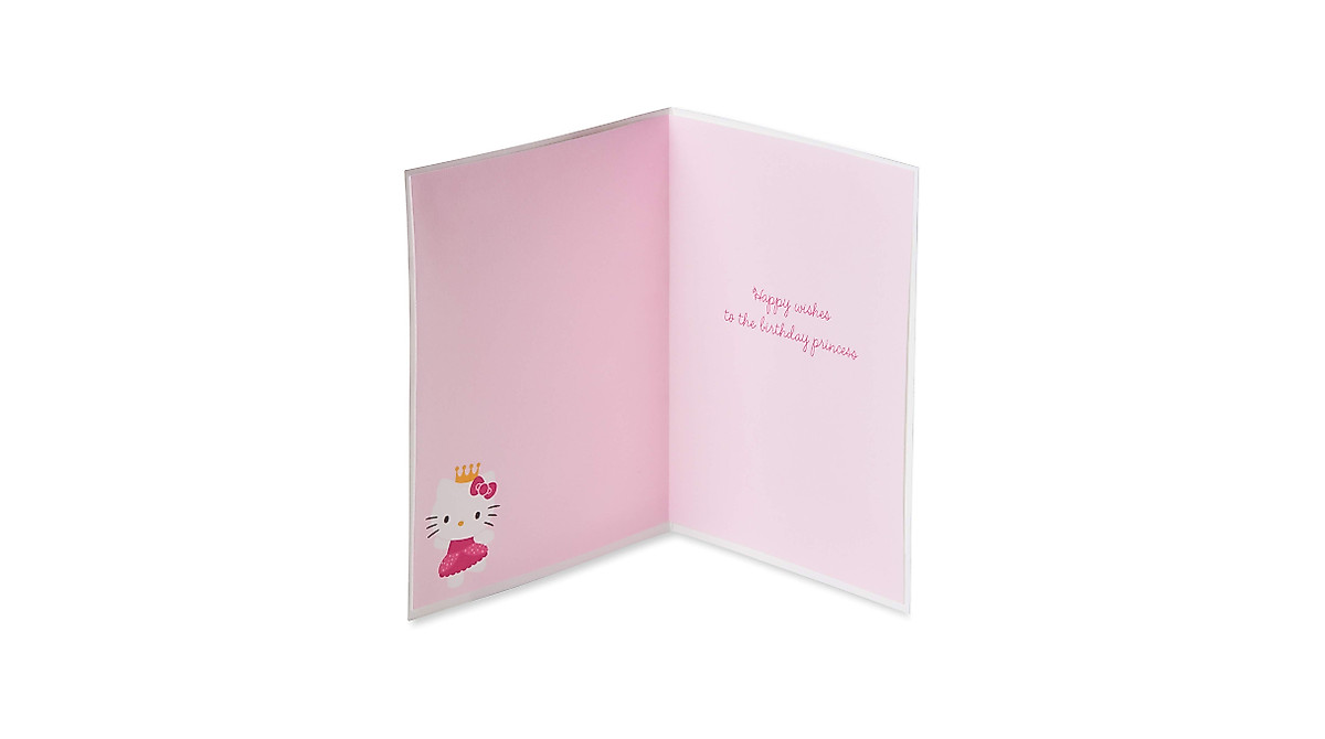 Papyrus Hello Kitty Birthday Card for Girl - Perfect for Princesses