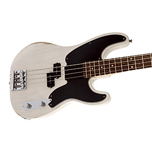 Fender Mike Dirnt Road Worn Precision Bass, White Blonde, Rosewood Fingerboard