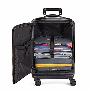 Biaggi Hangmates 3-Tiered ZipCube - Hanging Shelf Cube with Packing Compartments for Travel Organization - Lightweight and Durable - Dimensions 19” x 12” x 9” Opened - MEDIUM