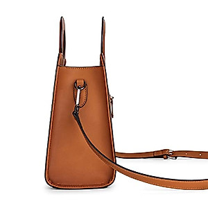 WYKDD Vintage Embossed Ladies Handbag Multifunctional Large Capacity Tote Bag Casual Ladies Shoulder Bag (Color : C, Size : 26(L)*23(H)*12(W) cm)