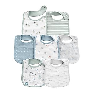 Simple Joys by Carter's Baby 7-Pack Teething Bibs, Red, One Size