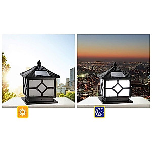 SMLZV Column Headlight,Chinese Style IP65 Waterproof Outdoor Stigma Lamp,Decking & Patio Lighting,Outdoor Lighting Accessories,for Home/Garden