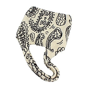 ZLM BAG US Plush Shoulder Handbag Retro Ethnic Style fluffy Tote Handbag Large faux Lamb Wool Shopping Bag