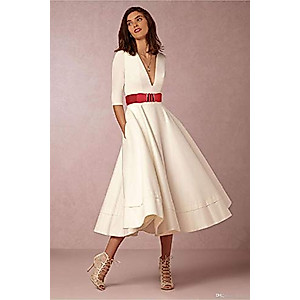 VOCHIC Wide Elastic Plus Size Belt for Women Cinch Waist Belt Stretch Waistband, Red, XL(33"- 42")