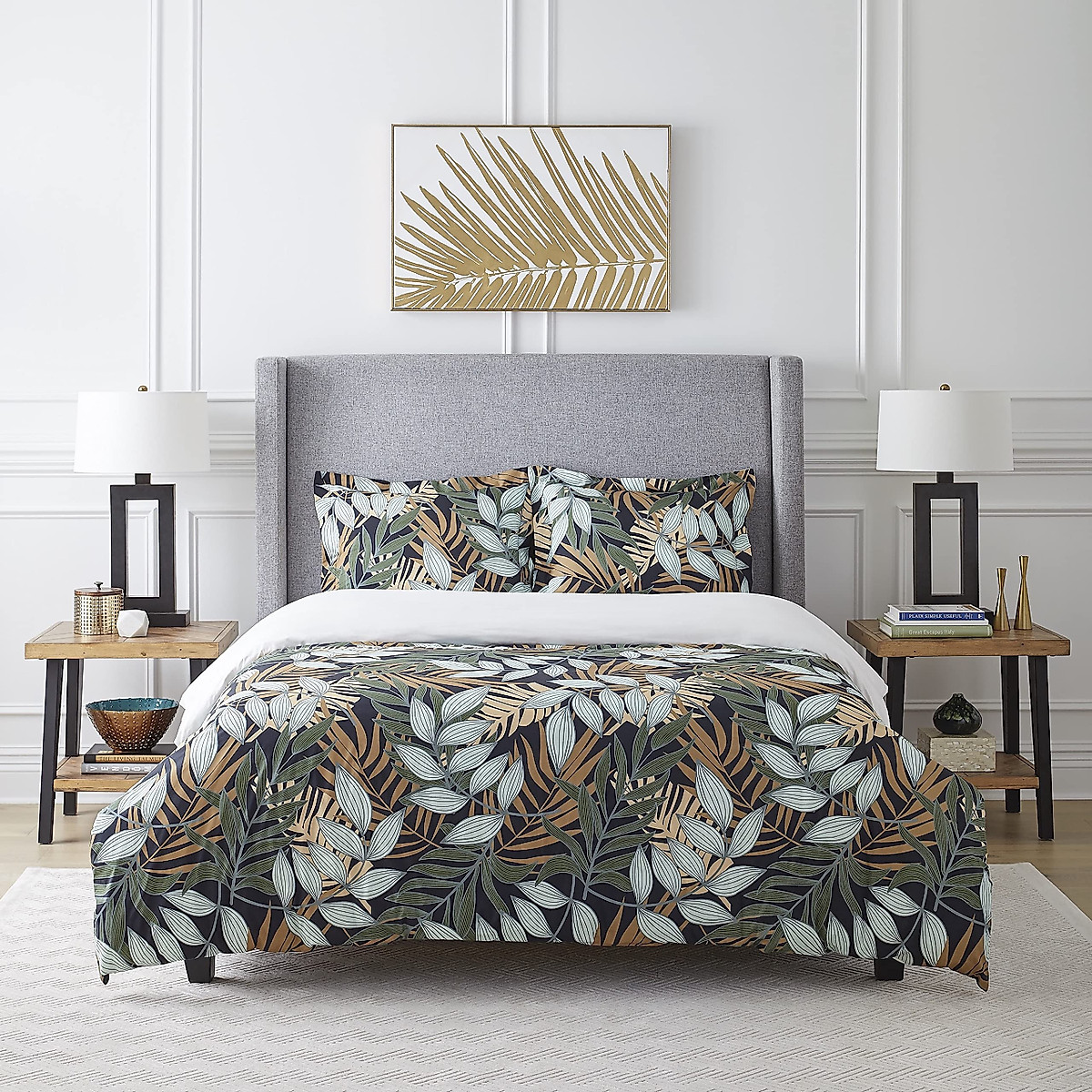 Tropical Nights Combed Cotton Printed Duvet Set