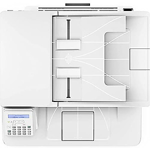 HP Laserjet Pro MFP M227fdn All-in-One NFC Ethernet Monochrome Laser Printer, White - Print Scan Copy Fax - 30 ppm, 1200 x 1200 dpi, 8.5 x 14, 35-Sheet ADF, Auto 2-Sided Printing, Cbmou Printer Cable