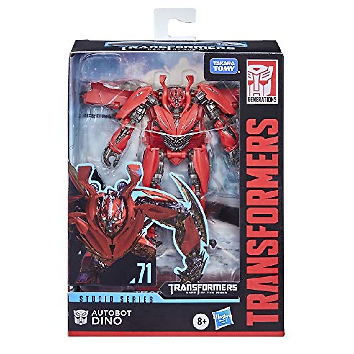 Transformers Toys Studio Series 71 Deluxe Class Dark of The Moon Autobot Dino Action Figure - Ages 8 and Up, 4.5-inch