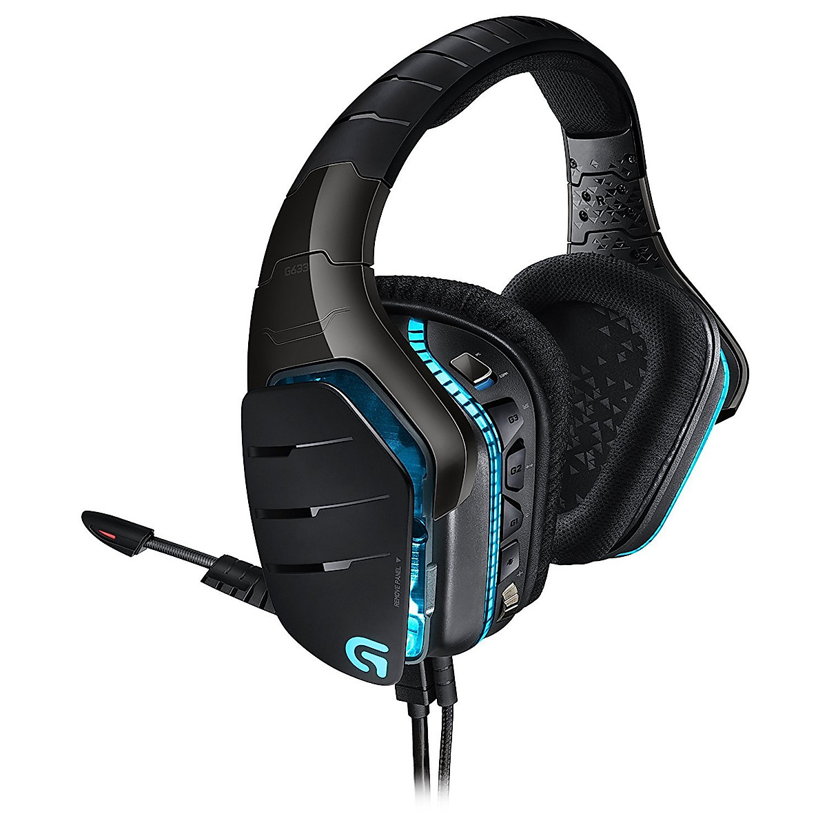 Logitech G633 Artemis Spectrum – RGB 7.1 Dolby and DTS Headphone Surround Sound Gaming Headset – PC, PS4, Xbox One, Switch, and Mobile Compatible – Exceptional Audio Performance – Black