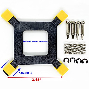Adjustable Motherboard Backplate CPU Heatsink Mounting Bracket Kit Compatible with Intel LGA 775 1150 1155 1156 1366 Motherboard CPU Radiator Holder Backplate Snap Fix Screw Bolts