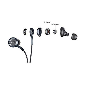 UrbanX OEM 2019 Stereo Headphones with Exceptional Sound Quality, Braided Cable with Microphone and Volume Buttons for Samsung Galaxy S10/S10e/A34/A54/AM54/S21 FE 5G/S22/S23/S23+/S23 Ultra - (Black)