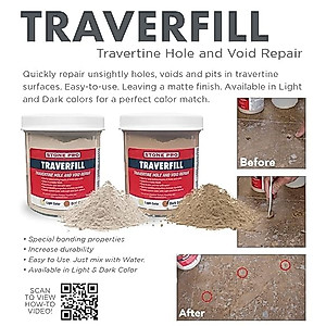 StonePro – Traverfill Light (1 Lb.) (for Repairing Holes in Travertine)