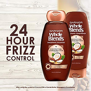 Garnier Whole Blends Smoothing Oil, Coconut Oil & Cocoa Butter Extracts 3.4 Fl Oz (1 Count)