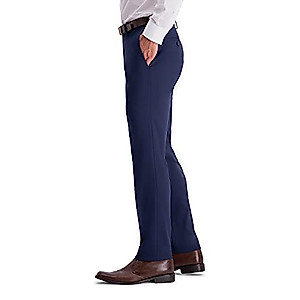 Kenneth Cole REACTION mens Shadow Check Stretch Slim Fit Dress Pants, Blue, 32W x 32L US