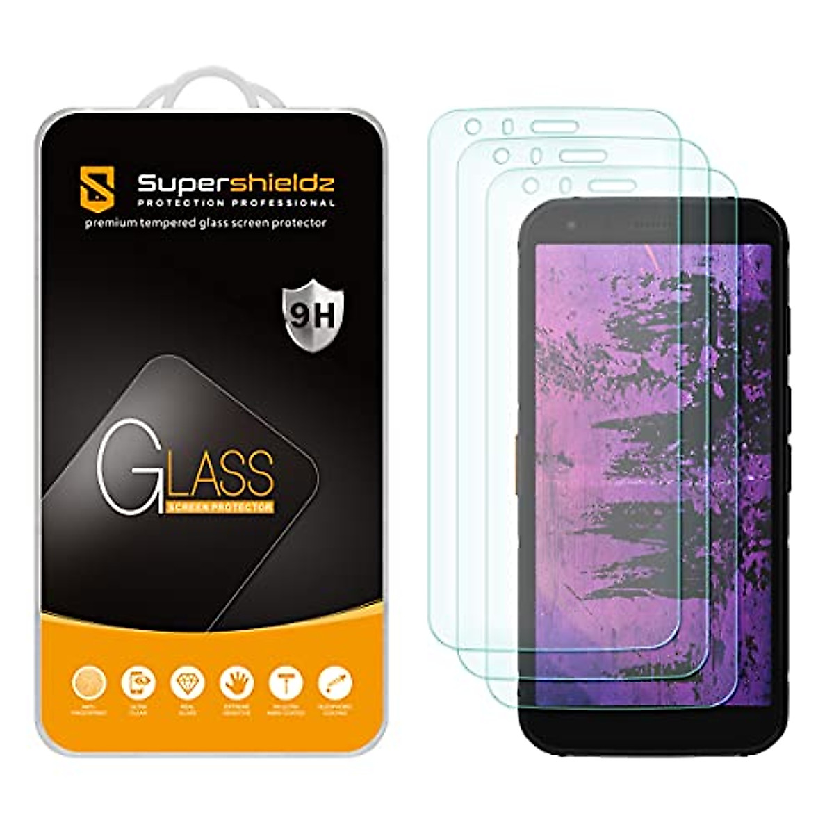 Supershieldz (3 Pack) Designed for CAT S62 and S62 Pro Tempered Glass Screen Protector, Anti Scratch, Bubble Free