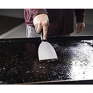 Blackstone 5463 Cleaning Tool Kit (8 Pieces) BBQ Grill Flat Top Indoor/Outdoor Accessories-1 Stainless Steel Griddle Scraper, 3 Scouring Pads, 2 Pumice Stone with Handle, Black, Orange, Silver