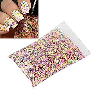Crafts Sequins, Cosmetic Festival Chunky Glitters DIY Craft Circle Chunky Glitter for Wedding Festival for Household for Nail Salon