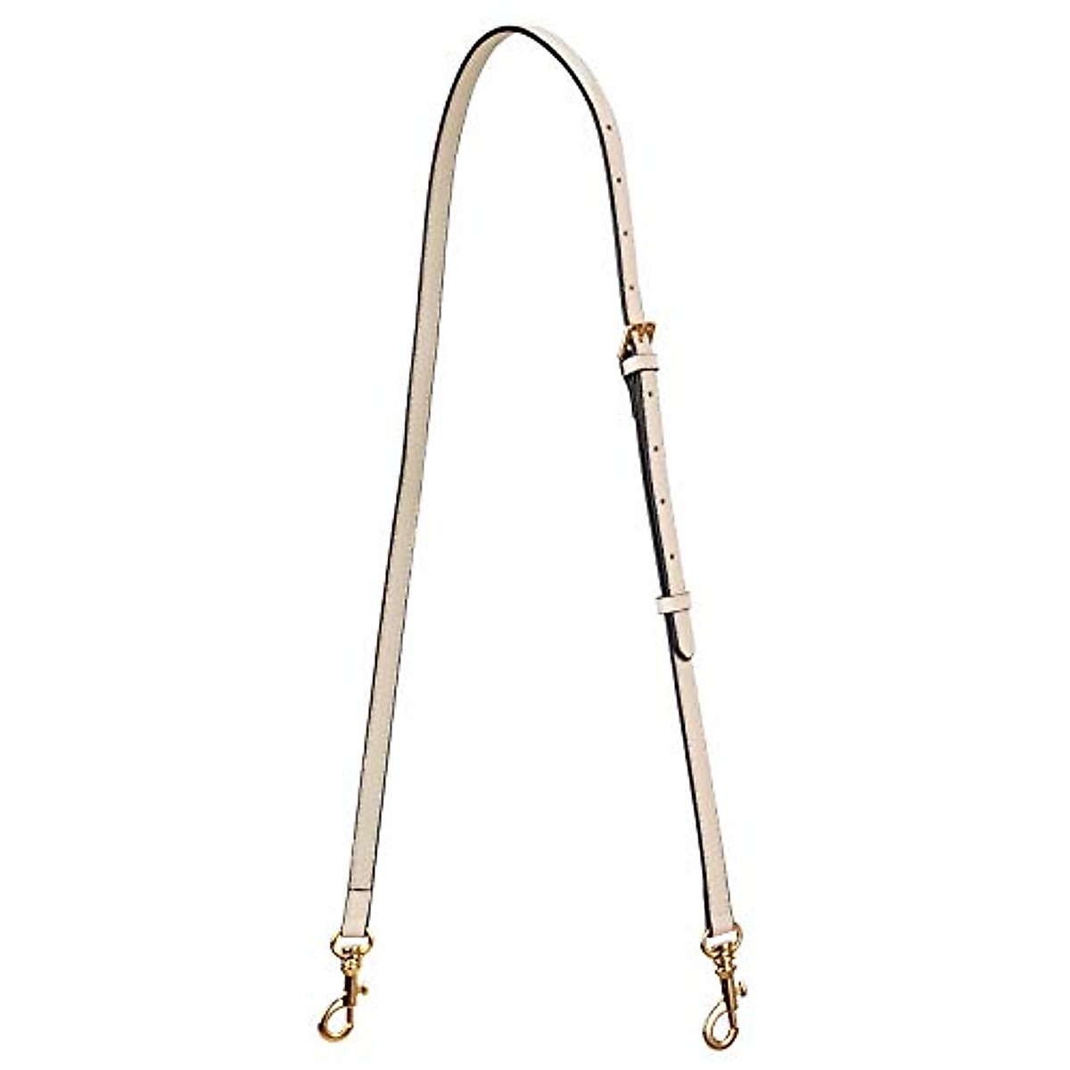 Allzedream Genuine Leather Purse Strap Adjustable Crossbody Handbag Replacement Straps 0.48 Inch Width (White)