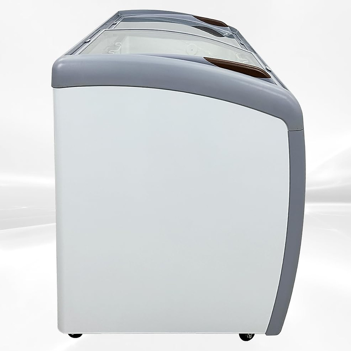 Chest Freezer Glass Door slide Commercial Ice Cream Freezer 49" White Stand Alone Curve Display Top w/Storage Baskets - 13 Cu.Ft…XS-360YXL