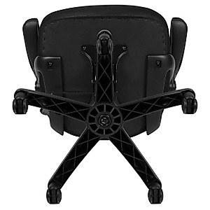 Flash Furniture High Back Black Mesh Ergonomic Swivel Office Chair with Black Frame and Flip-up Arms