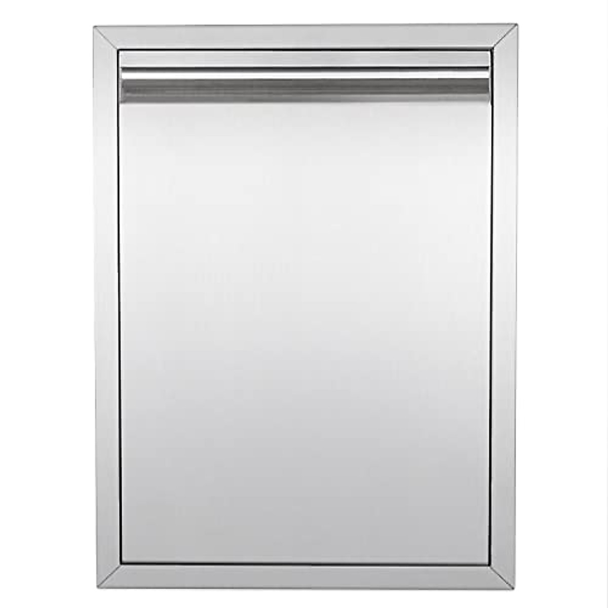 Atatod Pull-Out Double Trash Drawer Stainless Steel Outdoor Kitchen Trash Drawer Storage for Two 10 Gallon Commercial Wastebaskets…