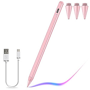 Stylus Pen for iPad Pencil Compatible with Apple Pen, iPad Pro 12.9/11-inch, Apple Pencil 2nd Generation, iPad Mini, iPad Air, iPad Tablets (2018-2022) Palm Rejection, Tilt - Pink
