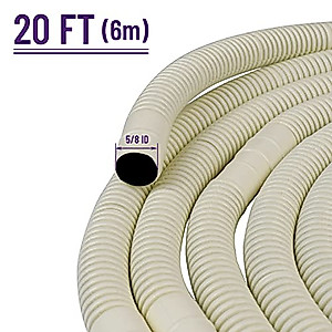 Mxclimate Air Conditioner Drain Hose 20 Ft for Ductless Mini Split AC Heat Pump Systems,UV Resistant & Flexible