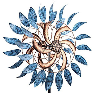 Wind Spinner Large Wind Mill Metal Outdoor Indoor Large Two-Way Wind Sculptures for Garden Patio Yard Decor