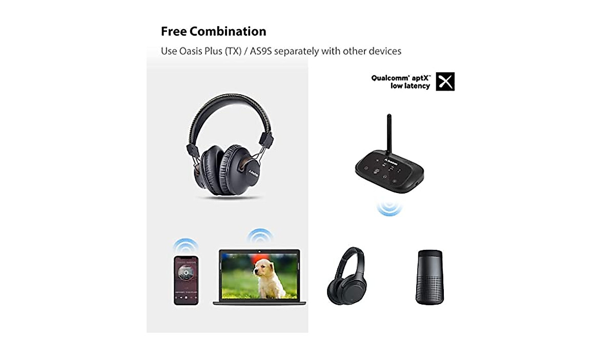 Avantree HT5009 Wireless TV Headphones - No Audio Delay