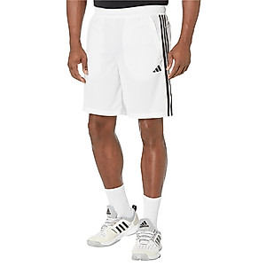 adidas Men's Essentials Pique 3-Stripes Training Shorts, White/Black, 3X-Large