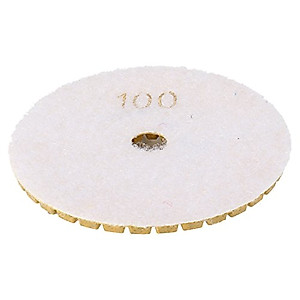 uxcell 3-inch Diamond Wet Polishing Pad Grit 100 10pcs for Granite Concrete Marble