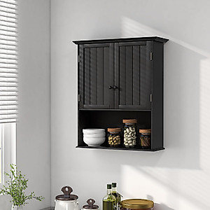 WATERJOY Medicine Cabinet with 2 Doors and an Adjustable Shelf for Living Room