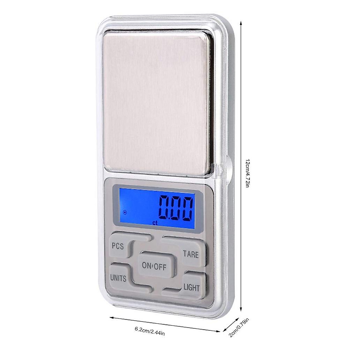 500g 0.1g Portable Mini Pocket Scale Digital Electronic Food Scale with Backlight High Accuracy Kitchen Scales Food Weighing Scale with Timer