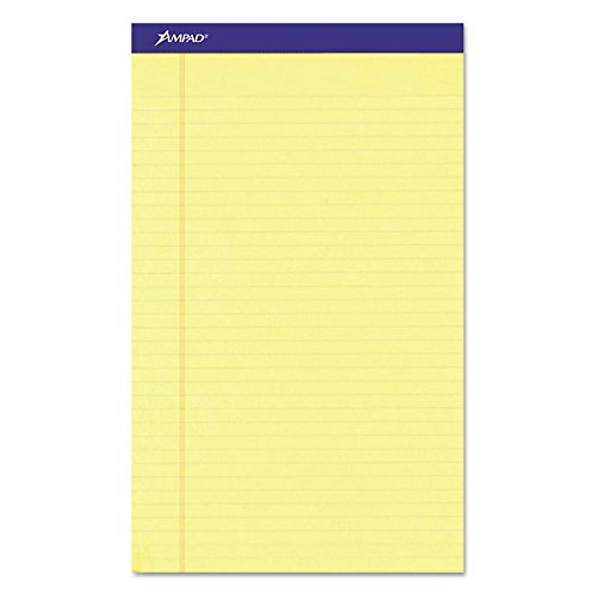 Ampad TOP20230 20-230 Evidence Perf 8-1/2x14 Pads, Wide Rule, Red Margin, Canary, 50 Sheets, Dozen