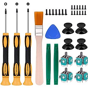 RGEEK Xbox One Controller Joystick Replacement, 4PCS Xbox one Joysticks Replacement Parts with T6 T8 T10 Repair Screwdriver Kit for Xbox Controller